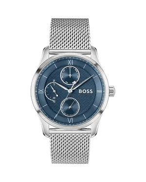 Hugo Boss Principle Master Watch, 41mm - Blue/silver