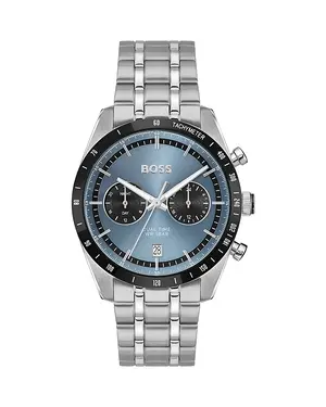Hugo Boss Tourmaster Watch, 41mm - Blue/silver