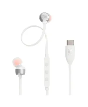 JBL Tune 310c Wired In Ear Headphones White