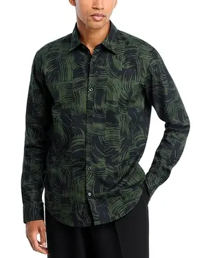 Hugo Printed Casual Slim Fit Button Down Shirt