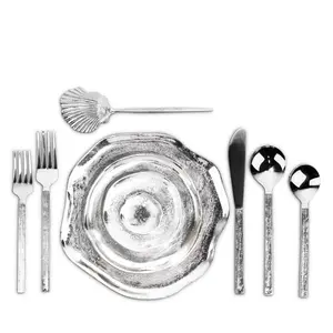 SHELTON METAL La Tavola Five Piece Flatware Set - Silver
