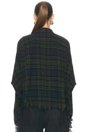 R13 Cropped Work Shirt