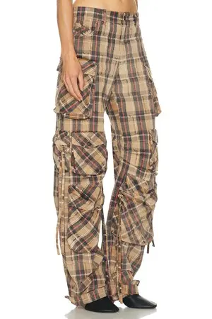 Attico Brushed Check Pockets Pant