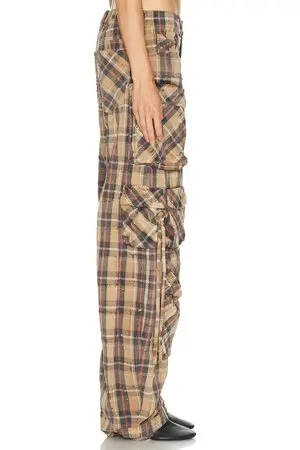 Attico Brushed Check Pockets Pant