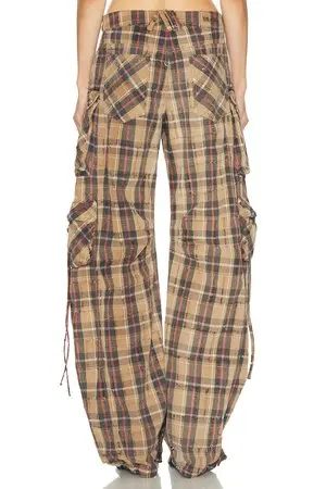 Attico Brushed Check Pockets Pant