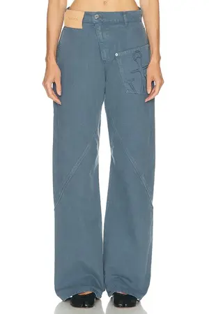 Jw Anderson Zip Up Pants For Women