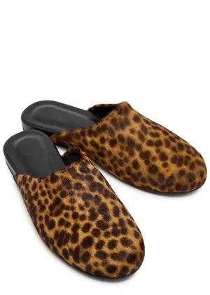 ANCIENT GREEK SANDALS The Slipper Printed Pony-hair Mules