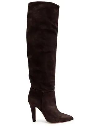 Paris Texas Elsa 100 Suede Over-the-knee Boots - Brown
