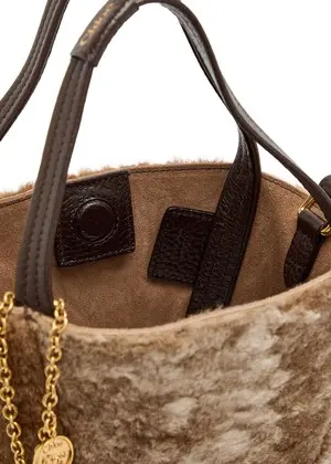 Chloé Spin Small Shearling Tote Bag