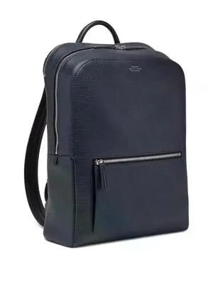 Smythson Zipped Backpack - Blue