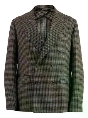 Tagliatore Houndstooth Double-breasted Jacket
