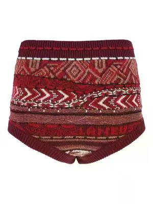 LANEUS Geometric-pattern Shorts
