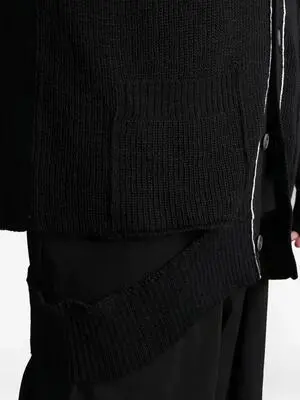 Yohji Yamamoto Button Trim Cardigan