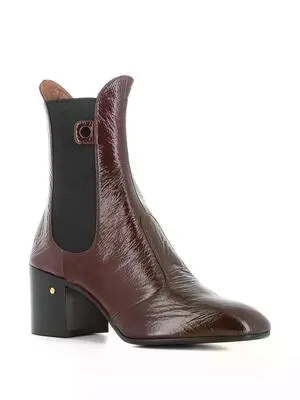 Laurence Dacade 60mm Angie Leather Ankle Boots - Red