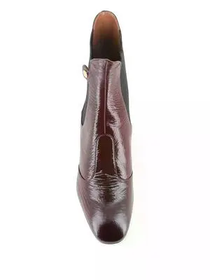 Laurence Dacade 60mm Angie Leather Ankle Boots - Red