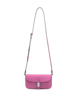 Pinko Letter Detail Saddle Crossbody Bag
