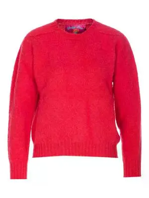 Howlin' Haggy Striped Bear Sweater - Red
