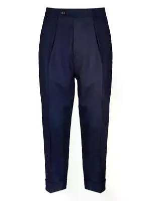 BERWICH Chiaia Pleated Trousers - Blue