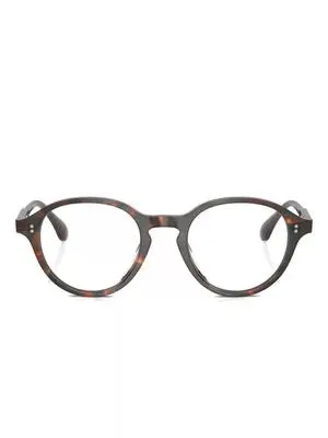 Oliver Spencer Round-frame Glasses - Brown
