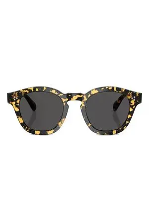 Oliver Spencer Round-frame Sunglasses - Black