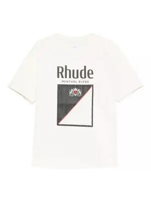 Rhude Logo-print T-shirt - White