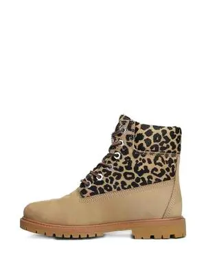 Timberland 6" Premium Leopard-print Boots