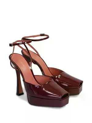 CASTAGNA 120mm Vicky Platform Pumps - Red