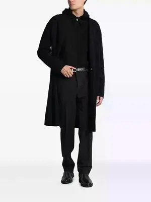 Tagliatore Hooded Ribbed Knit Sweater