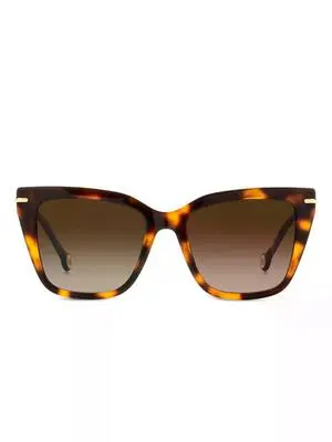 Carolina Herrera Cat-eye Tortoiseshell Sunglasses - Brown