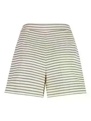 Max Mara Pleated Striped Shorts