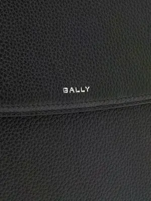 Bally Capitol Grained Leather Flap Clutch Bag