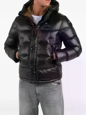 BLAUER. Hooded Padded Clipper Coat
