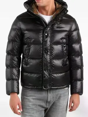 BLAUER. Hooded Padded Clipper Coat