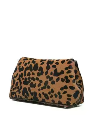 TOTEME Leopard-print Foldover Clutch Bag
