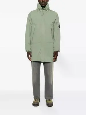 C.P. COMPANY High-neck Panelled Jacket - Green