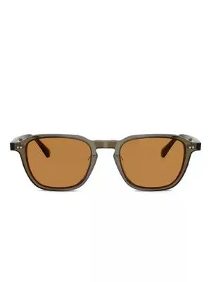 Oliver Spencer Square-frame Sunglasses - Brown