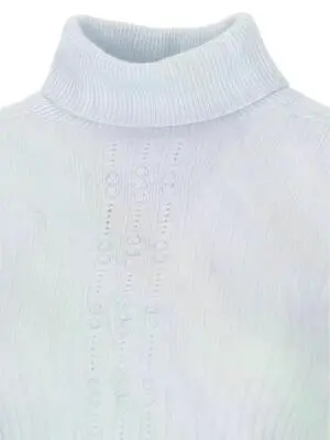 VANISÈ Ribbed Knit Turtleneck Top