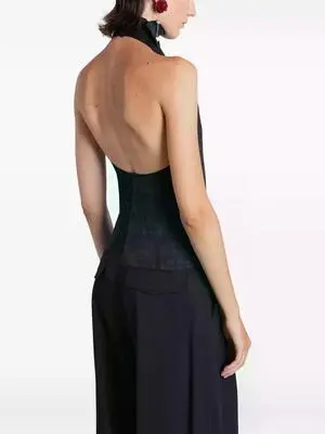 Magda Butrym Textured Open-back Top