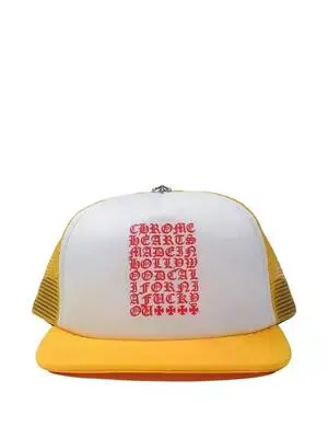 Chrome Hearts Eyechart Trucker Hat - Yellow