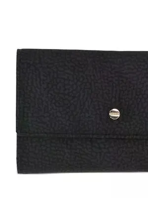 Borbonese Textured Snap-fastening Wallet