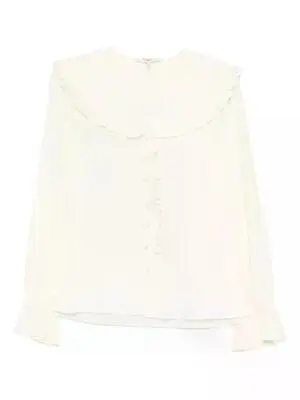 Chloé Ruffled-collar Blouse - Neutrals