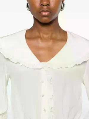 Chloé Ruffled-collar Blouse - Neutrals