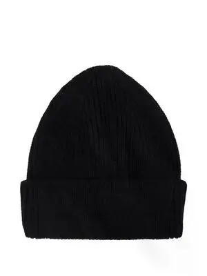 ROBERTO COLLINA Ribbed-knit Beanie - Black