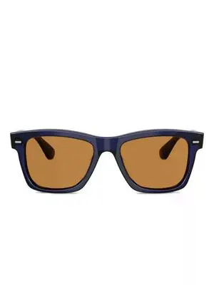 Oliver Spencer Square-frame Sunglasses - Blue
