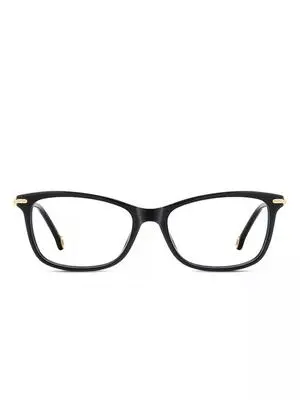 Carolina Herrera Square-frame Logo-detail Glasses - Black