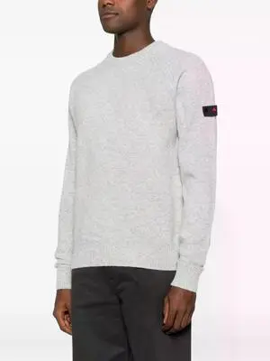 Peuterey Crew-neck Sweater With Logo Patch