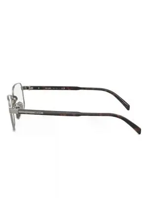 Prada Rectangle-frame Glasses - Silver