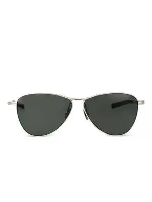 Saint Laurent Vesper Pilot-frame Sunglasses - Silver