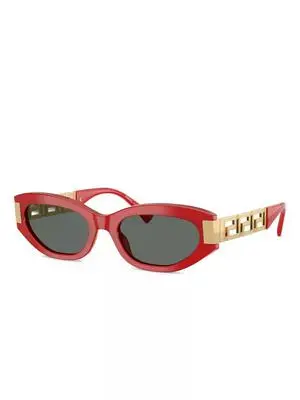 Versace Oval-frame Sunglasses - Red