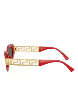Versace Oval-frame Sunglasses - Red